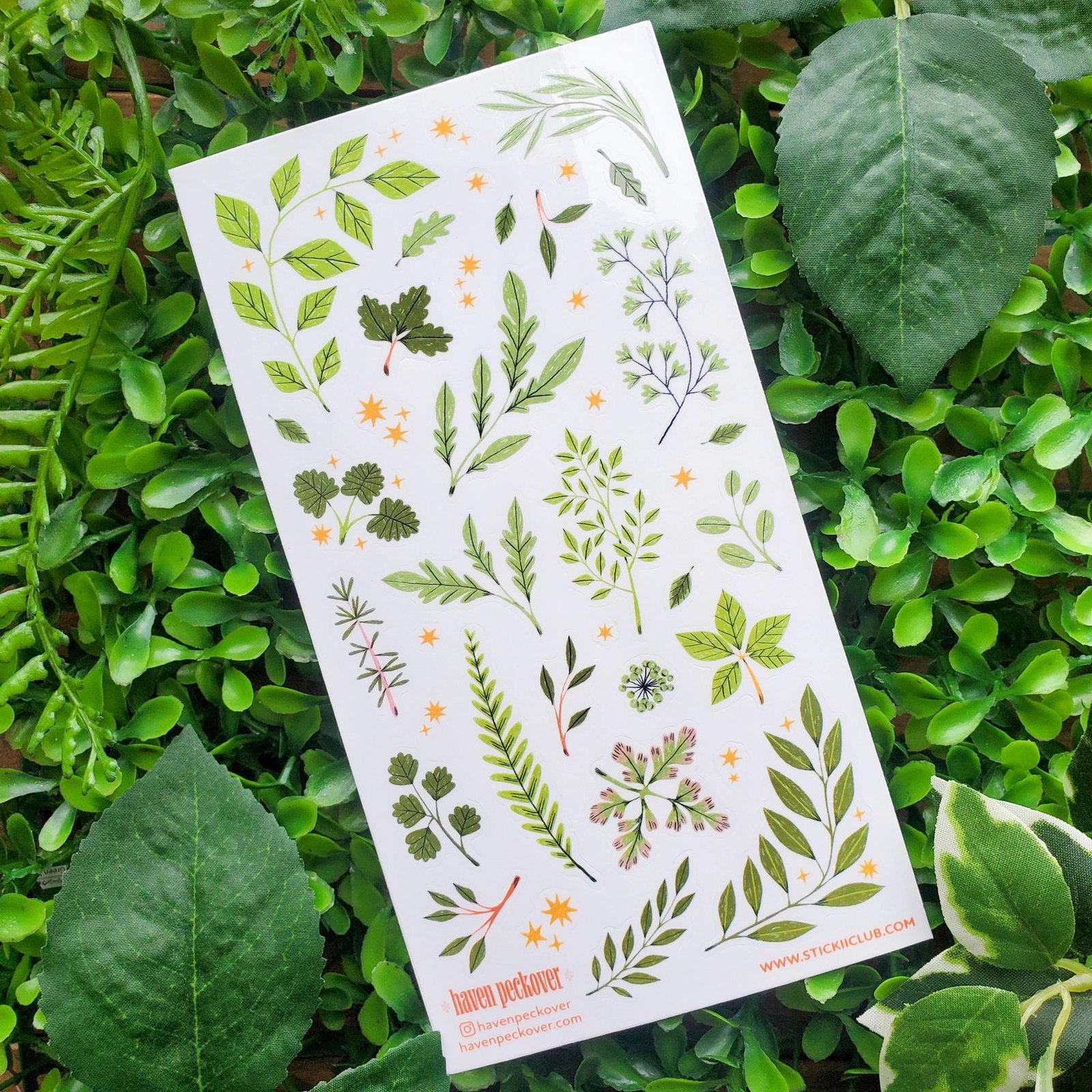 Lovely Leaves Sticker Sheet | The Well-Appointed Desk Shop