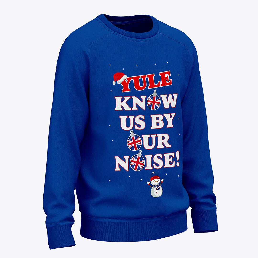 Shop for Rangers Fans | Blue Room Art — Christmas Jumper for Rangers ...