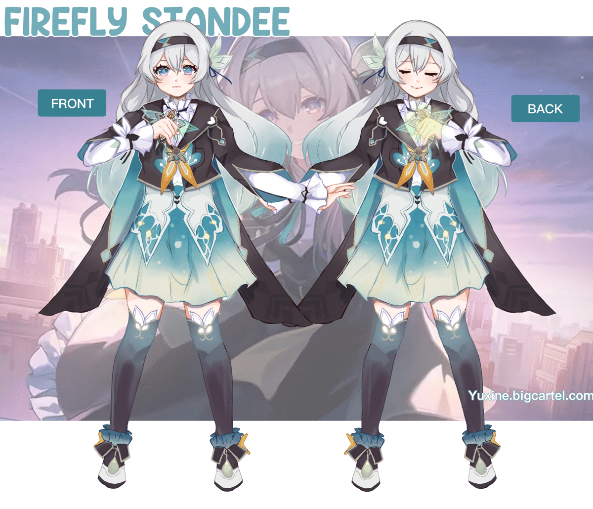 HSR FireFly Standee | Art by Yuxine | •ᴗ• )