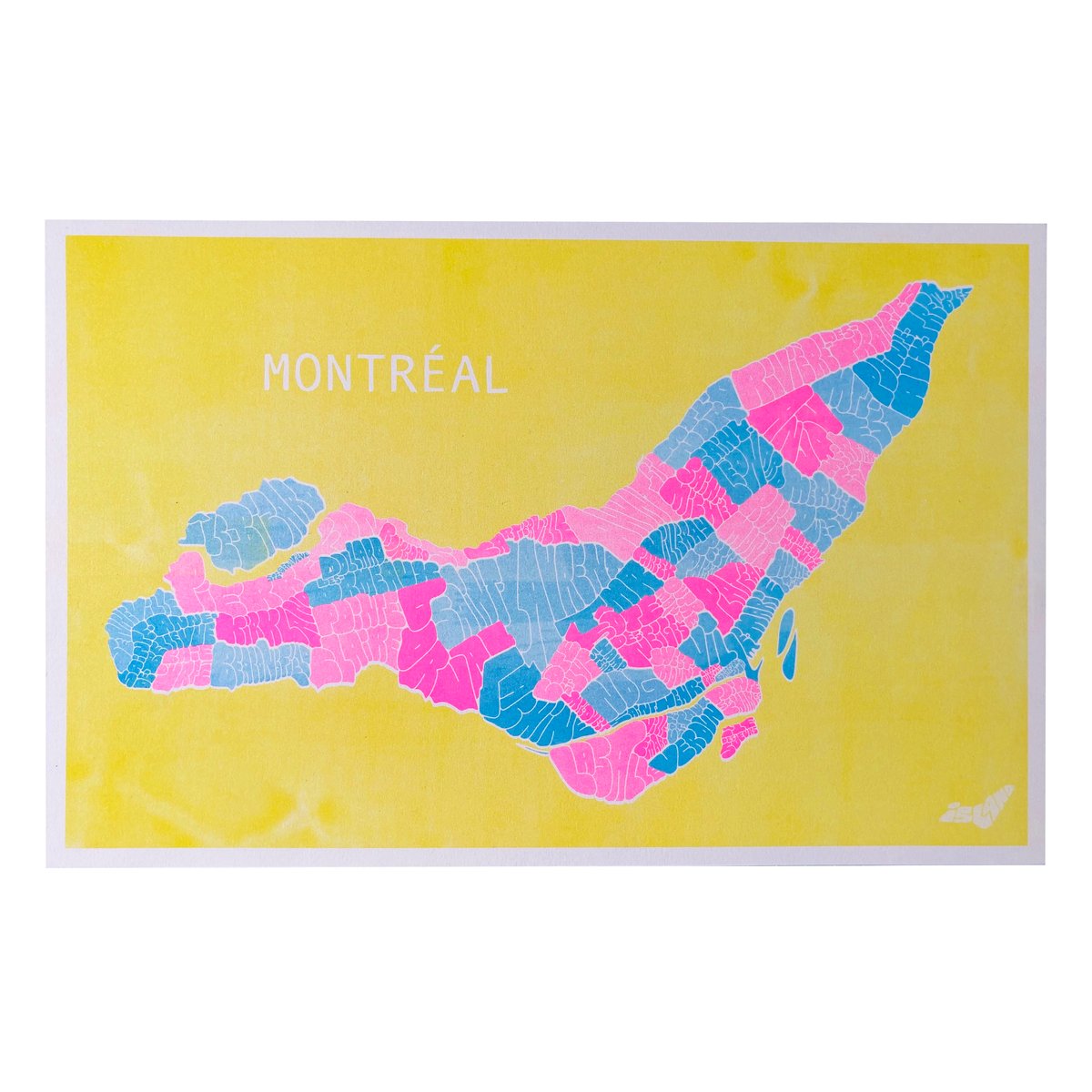 MTL RISO - Yellow/Pink/Blue (2024) - LIMITED EDITION | Island Maps