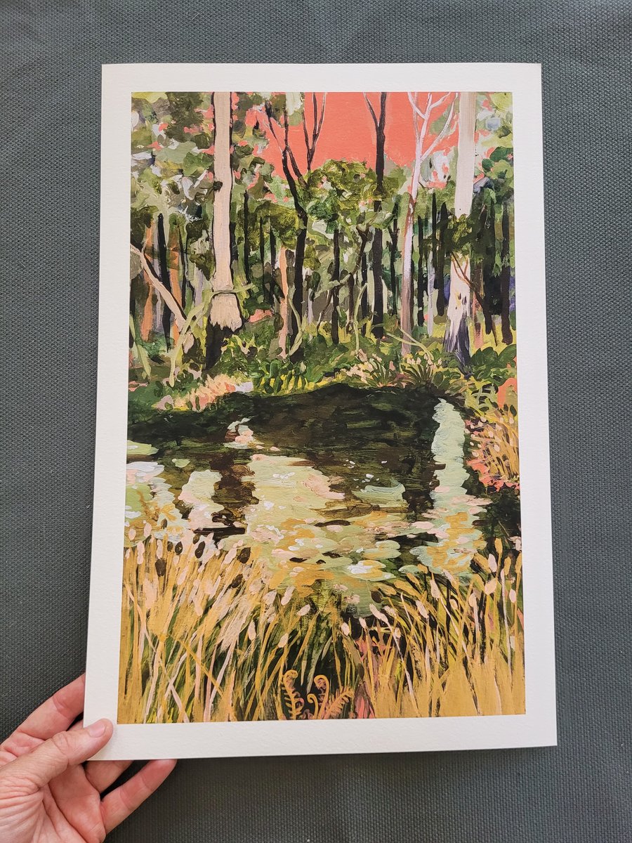 Pobblebonk Dam on Mt Riddle | Clare James Artist