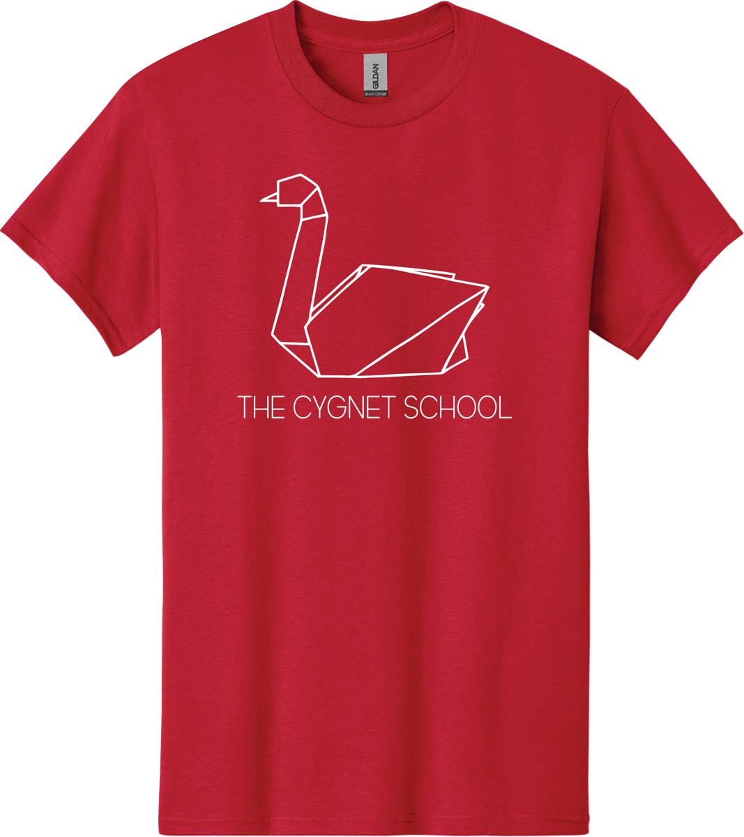Cygnet School Logo Tee - Red | The Cygnet School
