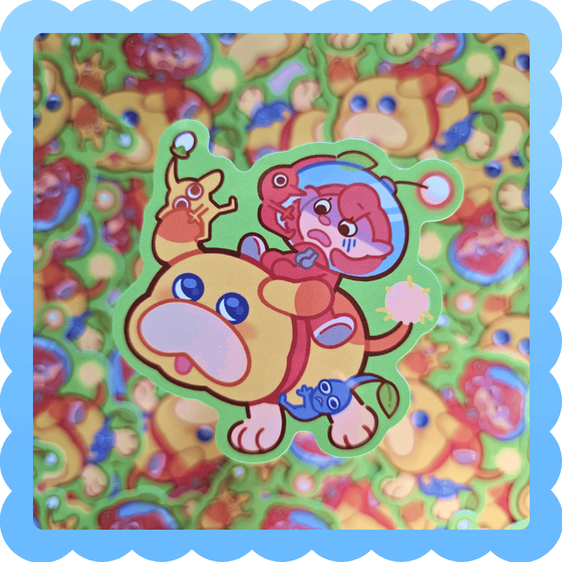 oatchi ️ waterproof vinyl sticker | jeanini's art shop