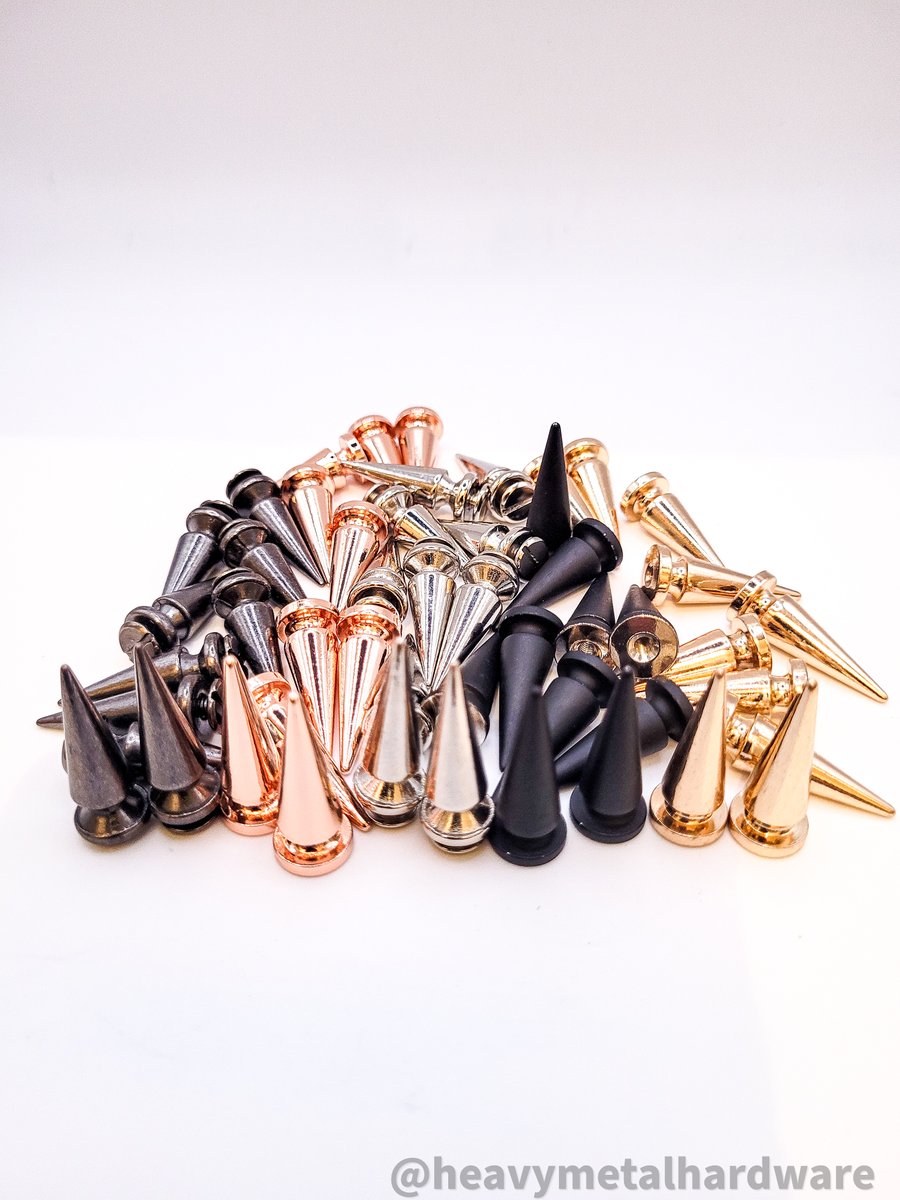 Screw Spikes 26mm - 6 Colours | Heavy Metal Hardware