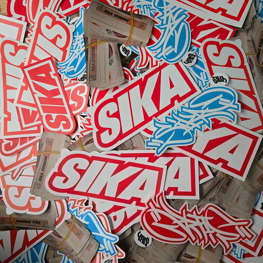 SIKA stay stuck sticker pack (free postage when you order any item over ...