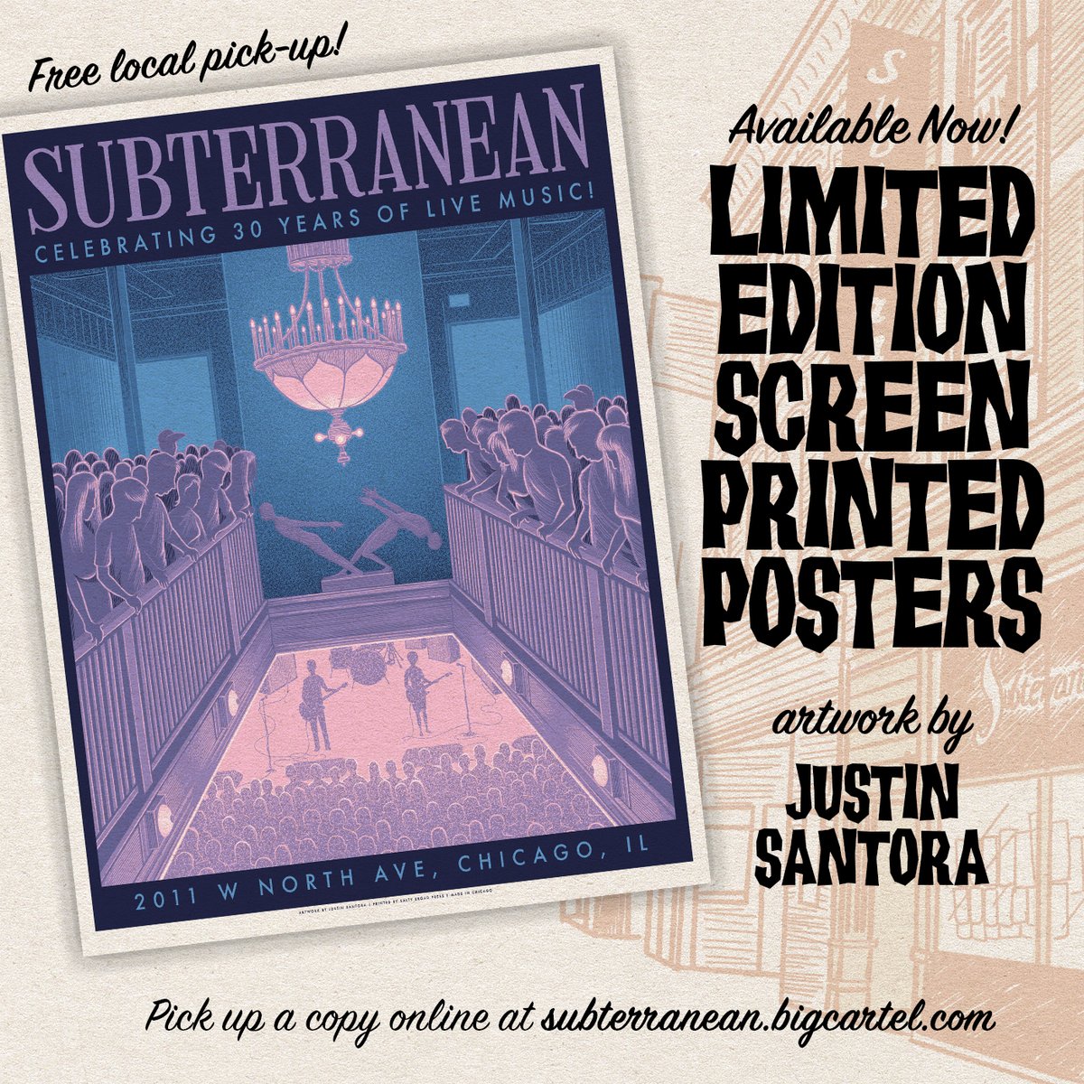 DELIVERY: Limited Edition 30th Anniversary Poster | Subterranean Merch Shop