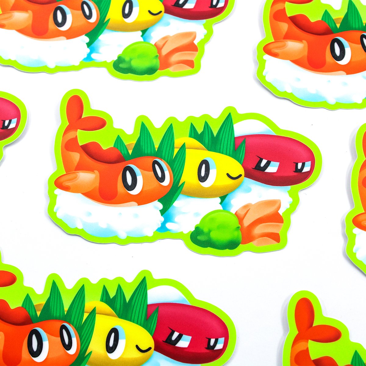 Tatsugiri Nigiri 3.5" Sticker | Art by Little Miss Luna