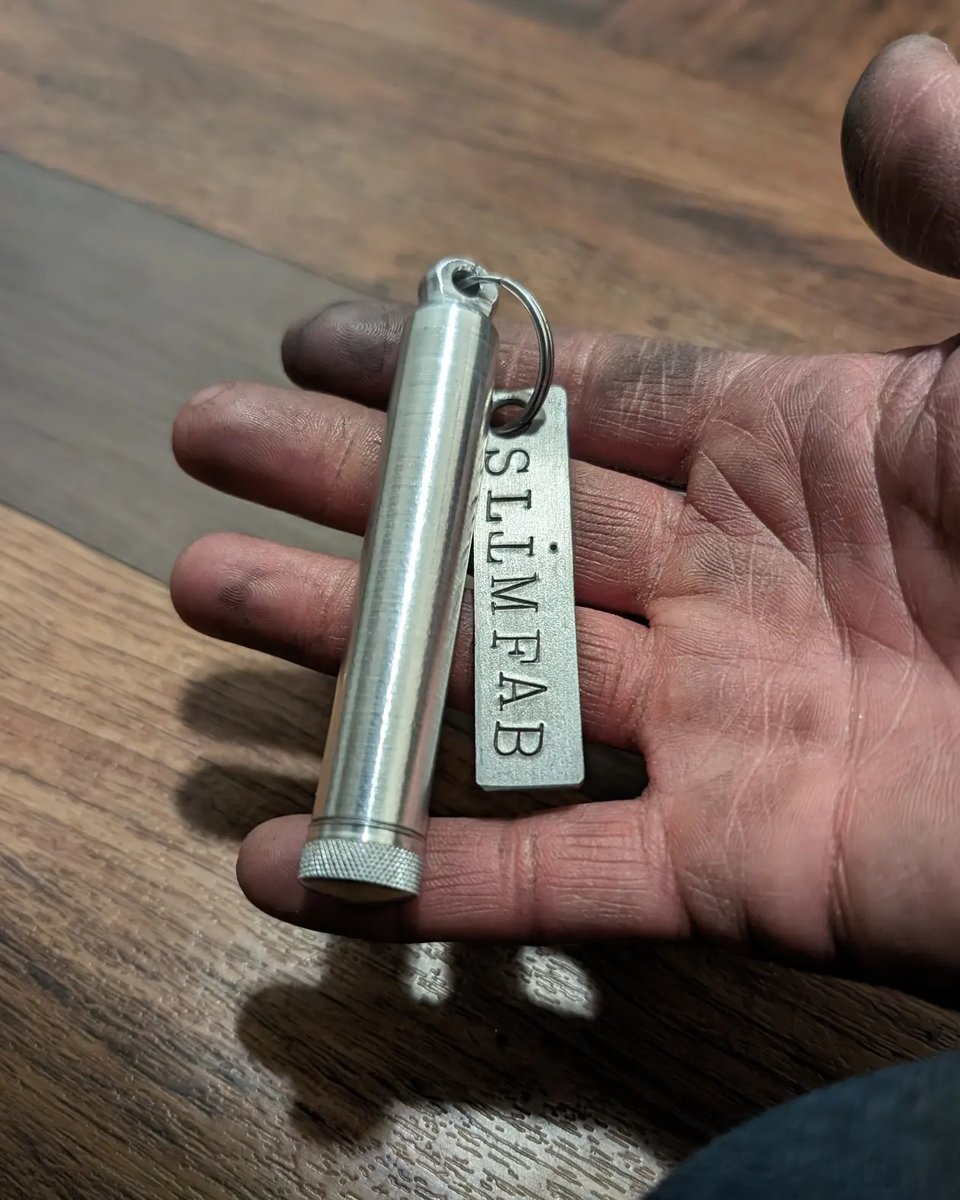 Keychain camp style stash tube. | slimsfab