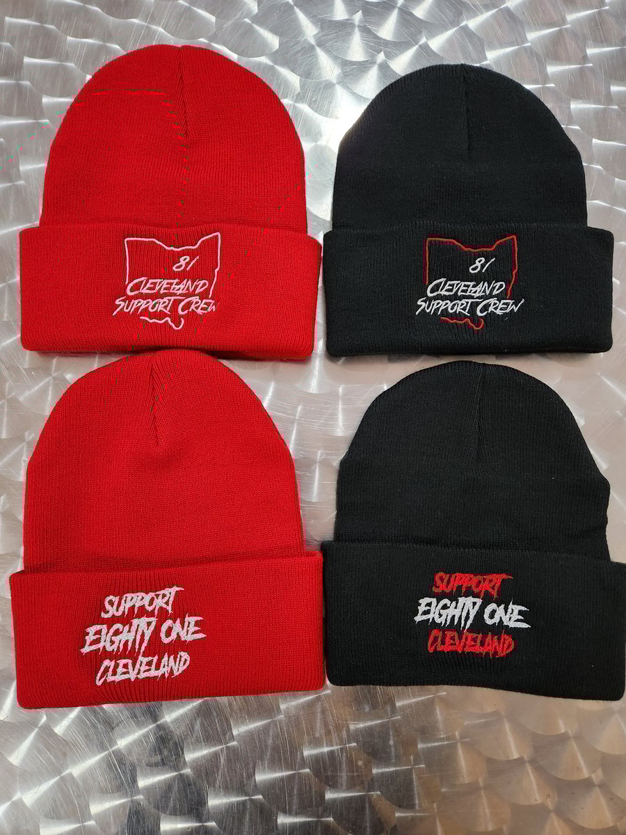 RED OR BLACK WINTER SUPPORT HATS | Hamcco