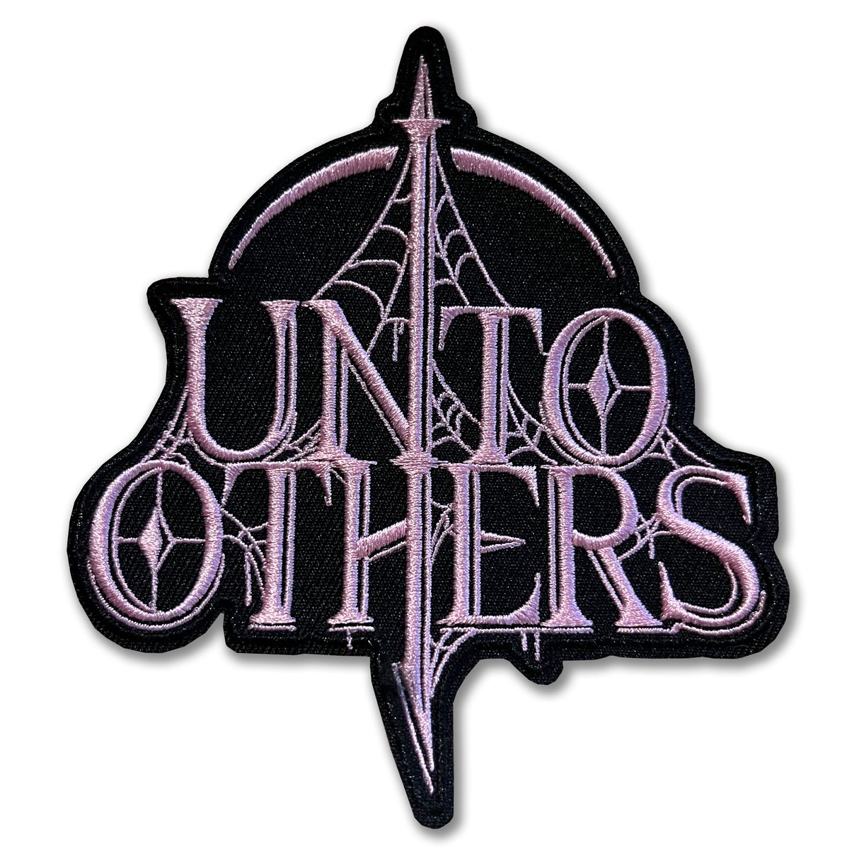 Pink Logo Patch | Lone Fir Records