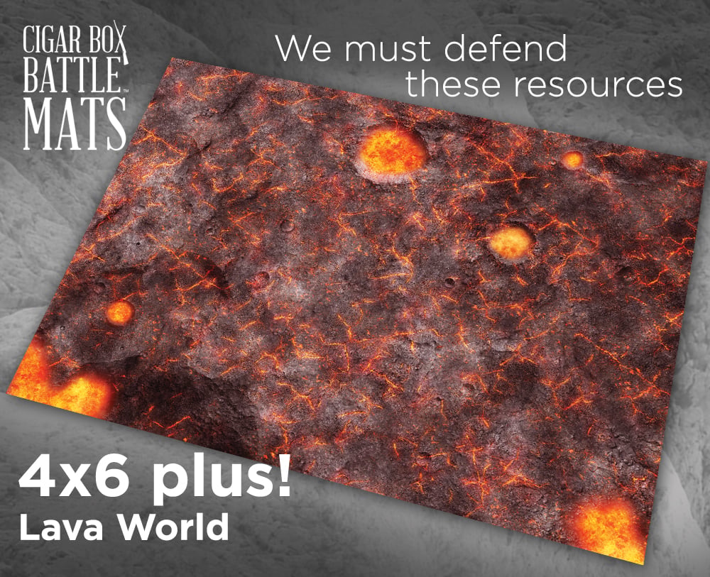 Lava World — #2450 — 6’ x 4’ plus | Cigar Box Battle Store