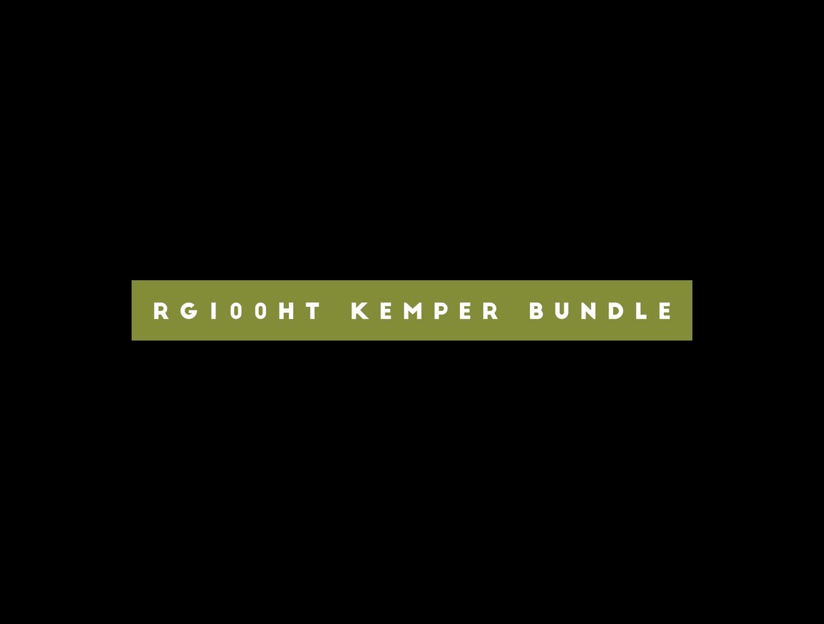 RG100HT Kemper Pack | Amp Guru Profiles