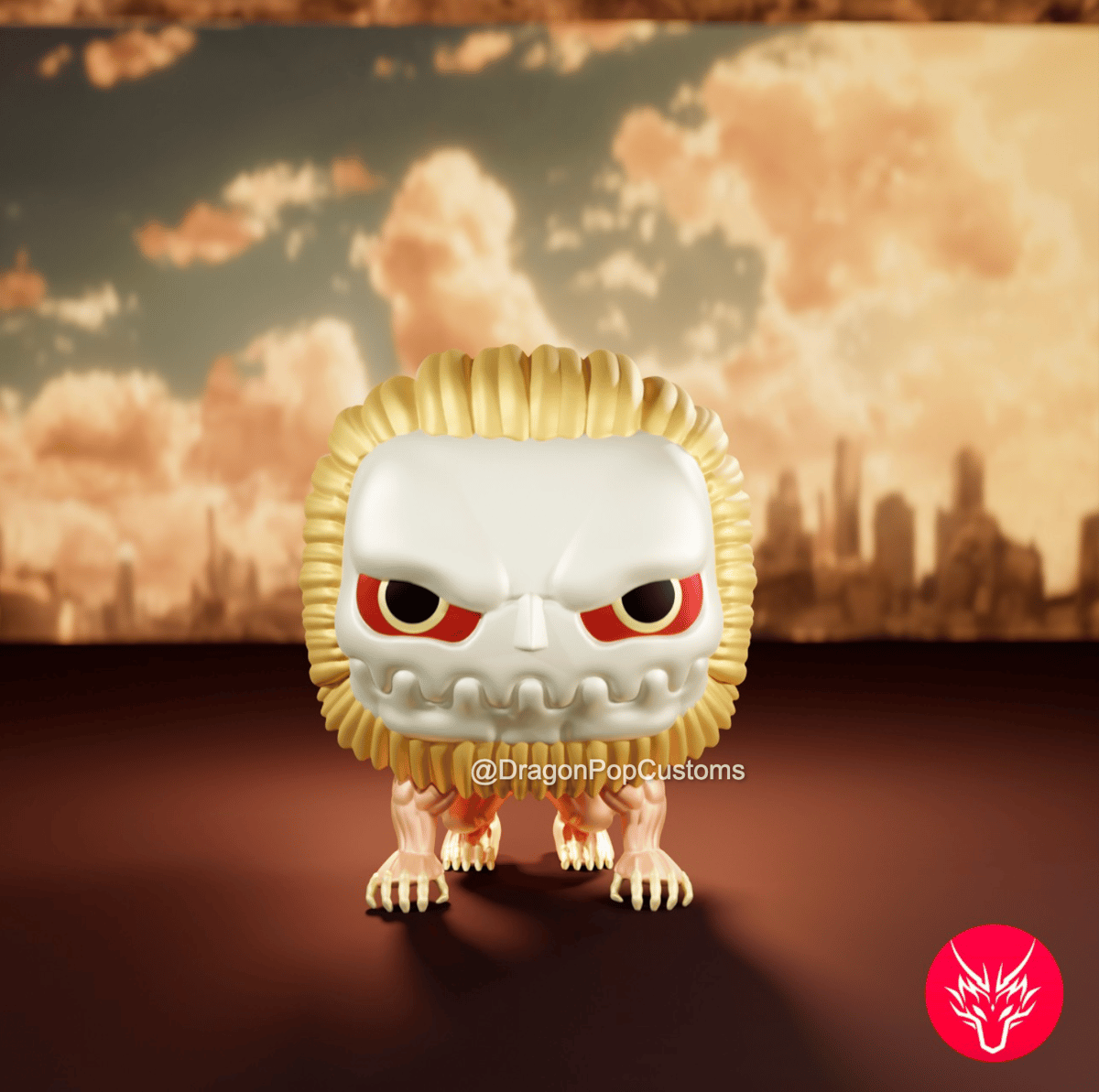 JAW TITAN ATTACK ON TITAN (AOT) CUSTOM FUNKO POP | DragonPopCustoms