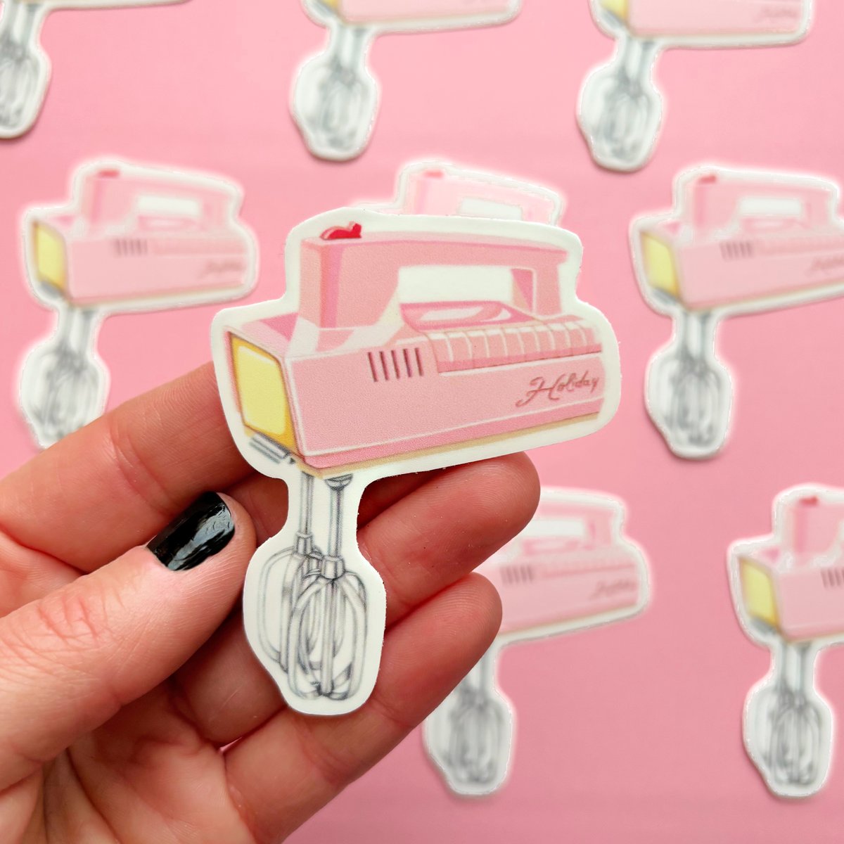 Vintage mixer sticker | Everyday is a Holiday