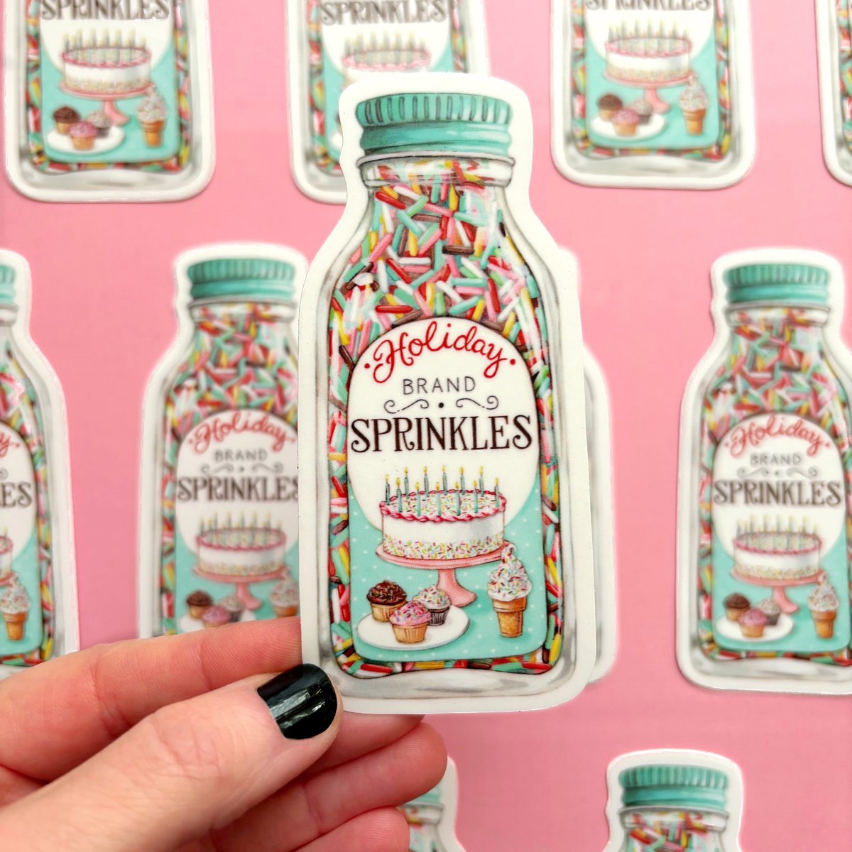 Everyday is a Holiday — Bottle of sprinkles sticker