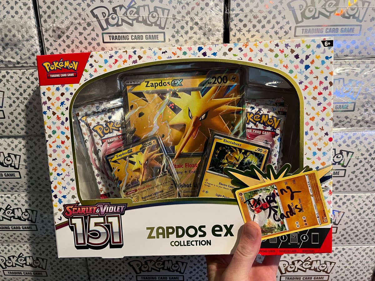 Pokemon TCG Scarlet & Violet 151 Zapdos EX Collection Box | drippingcards