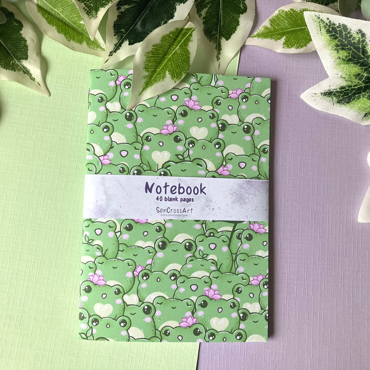 Handmade Cute Frog Notebook 136 - 137 | SenCrossArt
