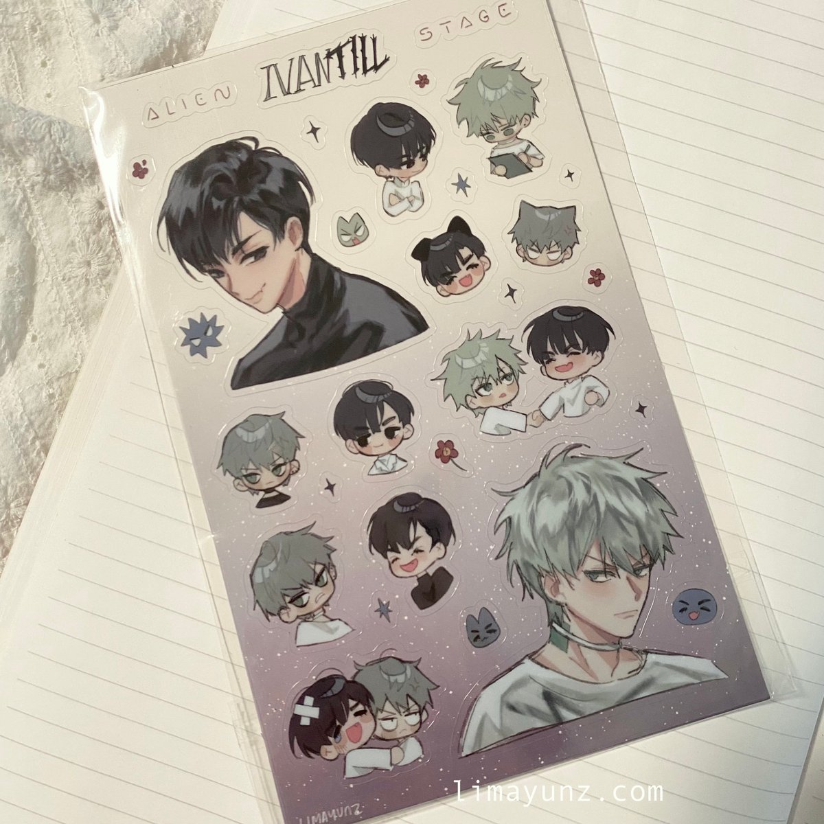 [ALIEN STAGE] Ivantill Sticker Sheet | LIMAYUNZ