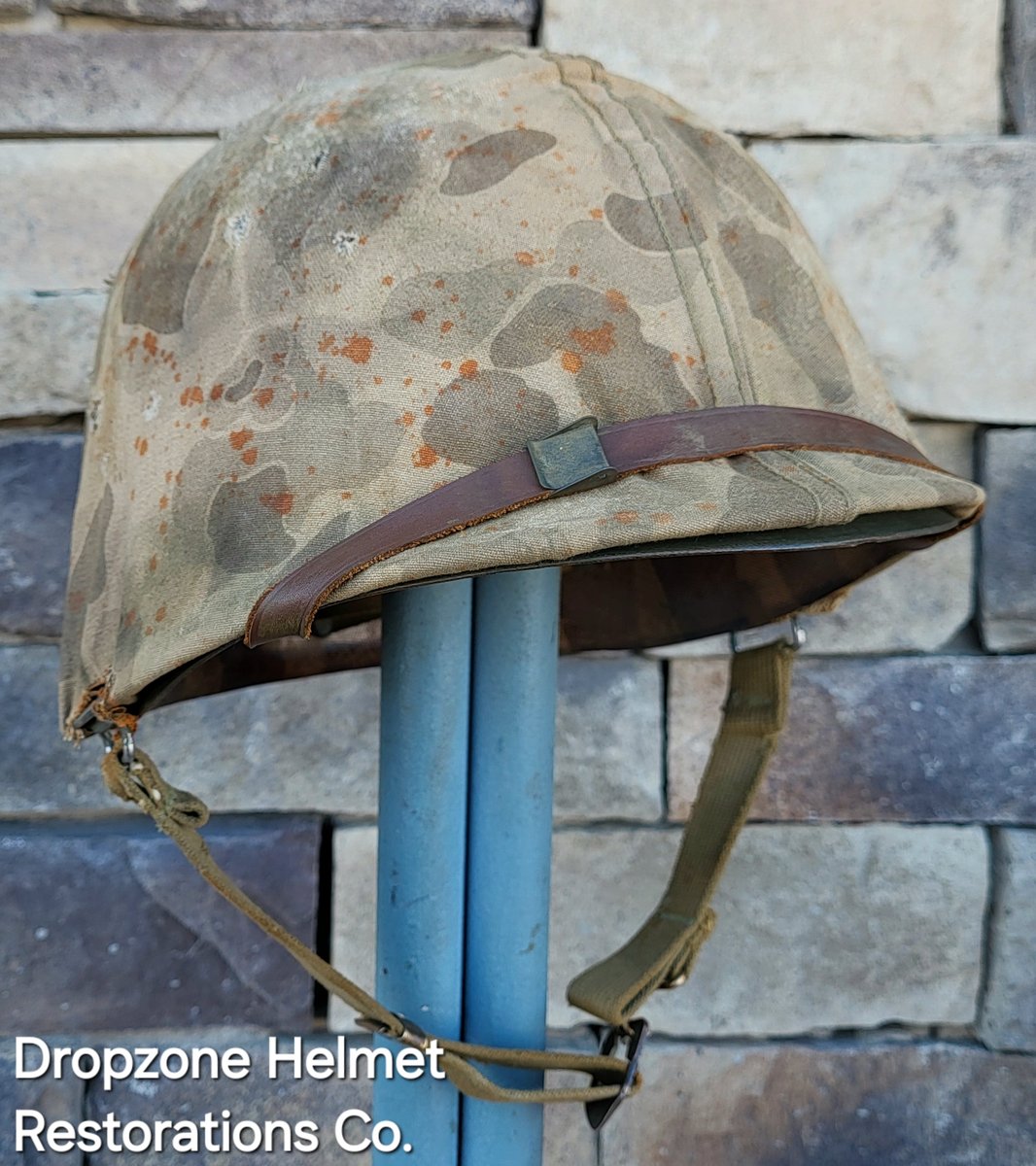 WWII M1 USMC Helmet Schlueter Front Seam & Westinghouse Liner. At The ...