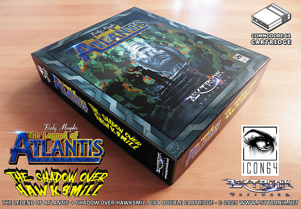 Psytronik Software — Legend Of Atlantis + Shadow Over Hawksmill Dual Cartridge