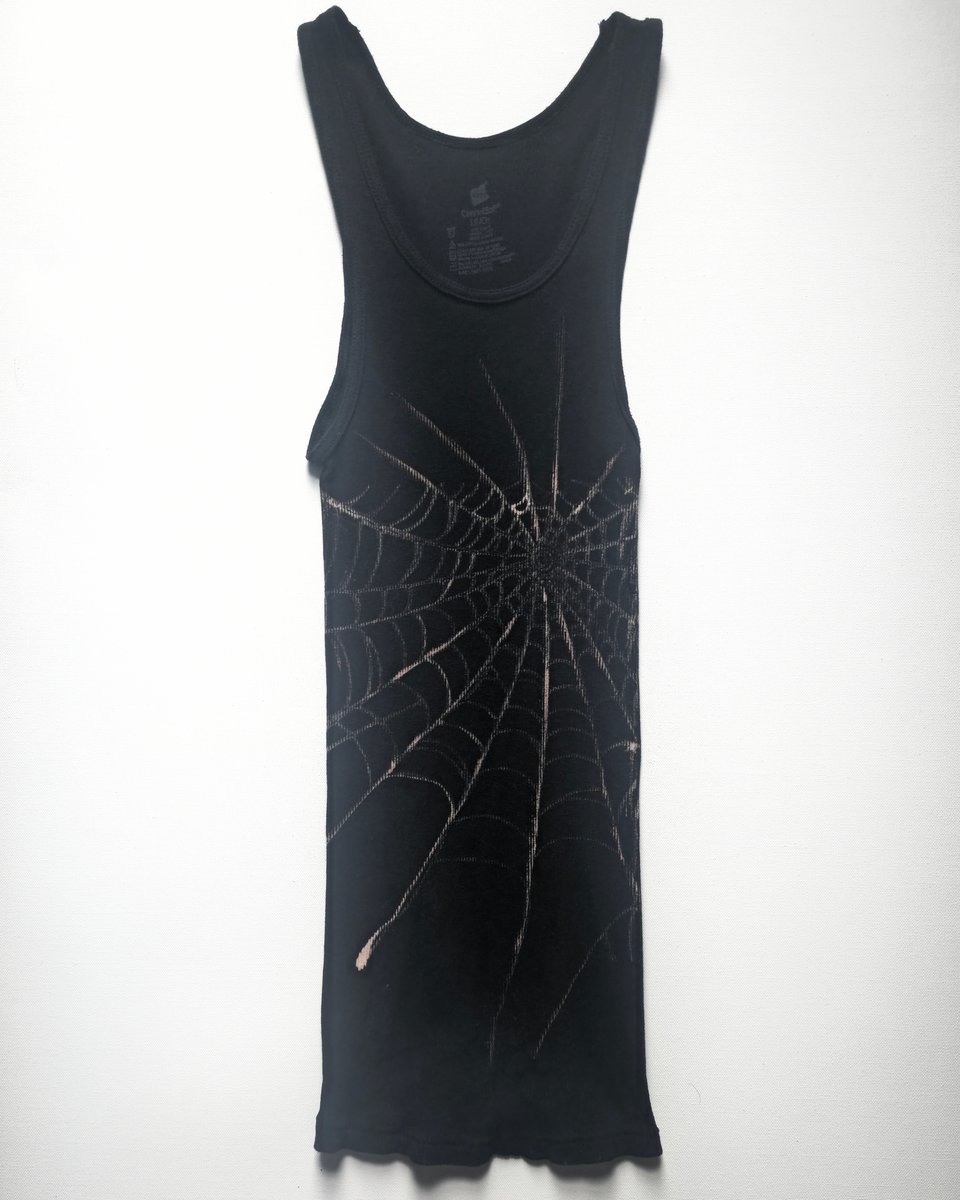 Spider Web Bleach Tank Top | James Abyss