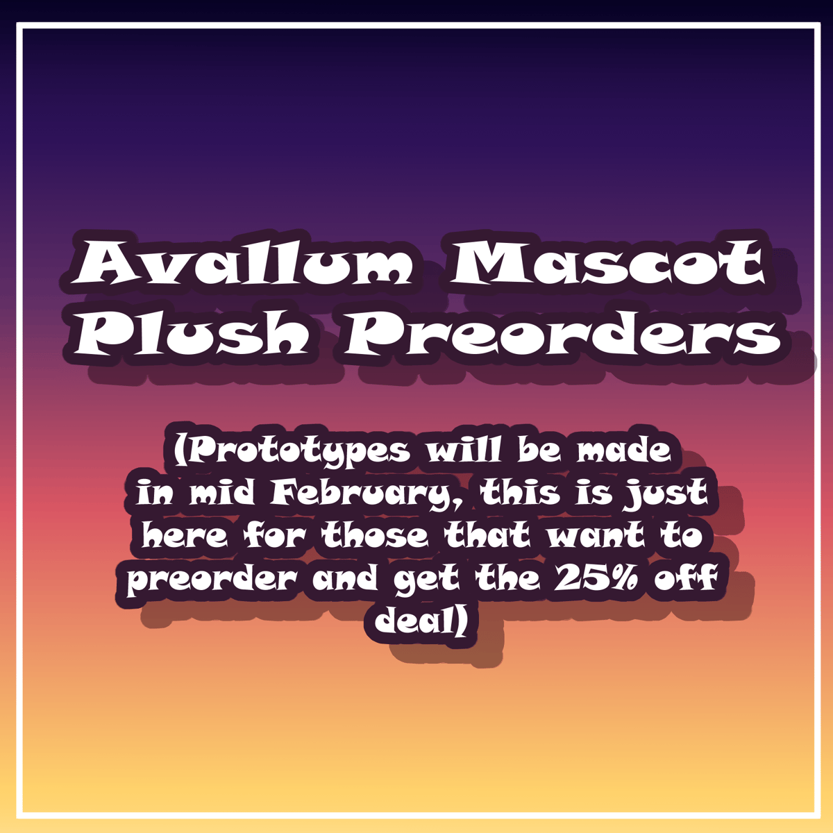 Avallum Mascot Preorders | LunaNoctuArts