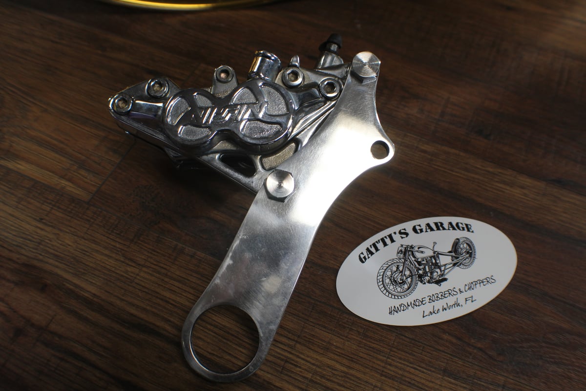Chopper Brake Caliper and Hanger | Gattis Garage – Custom Motorcycle ...