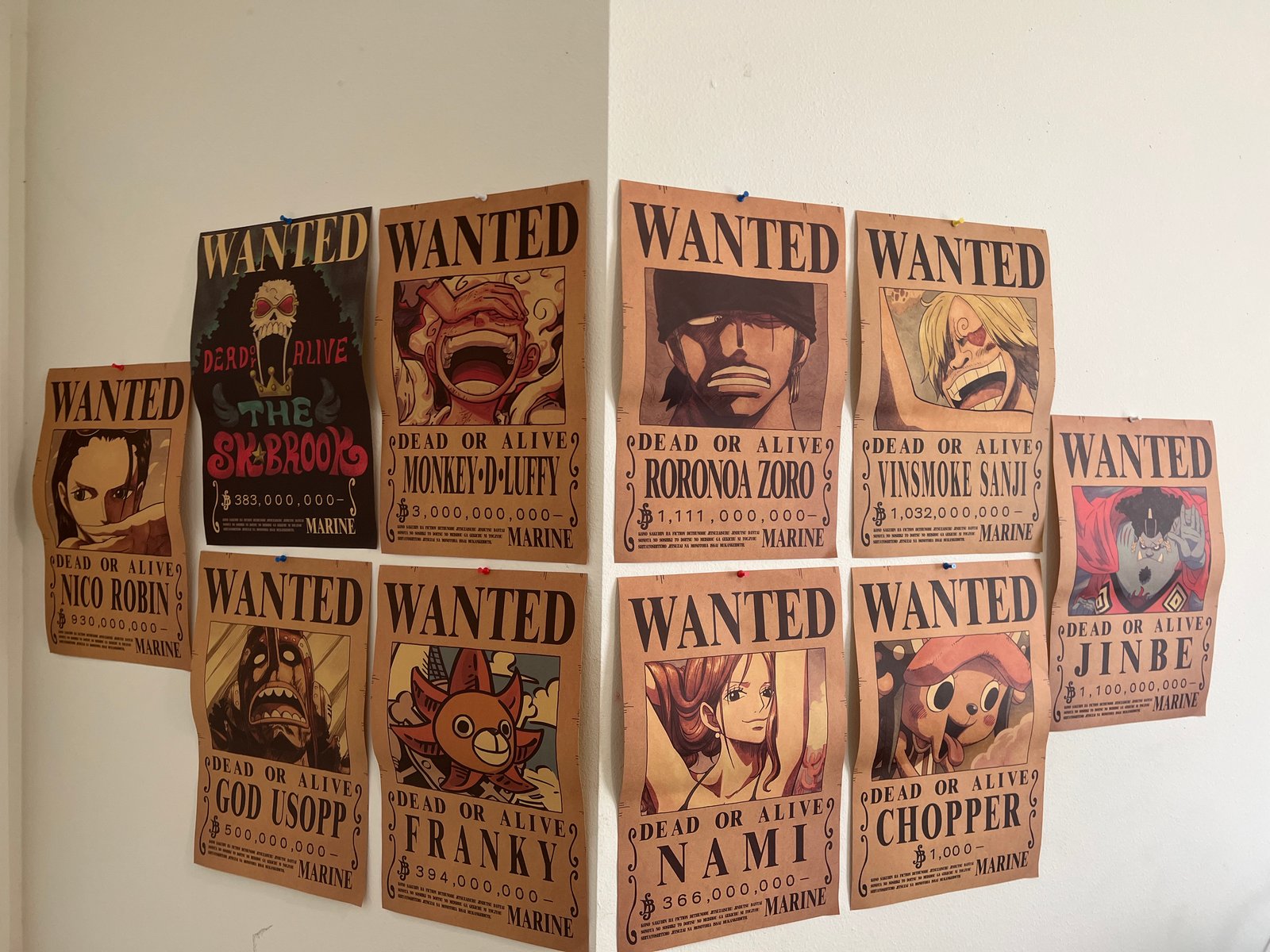 Straw Hat Pirates Wanted Posters