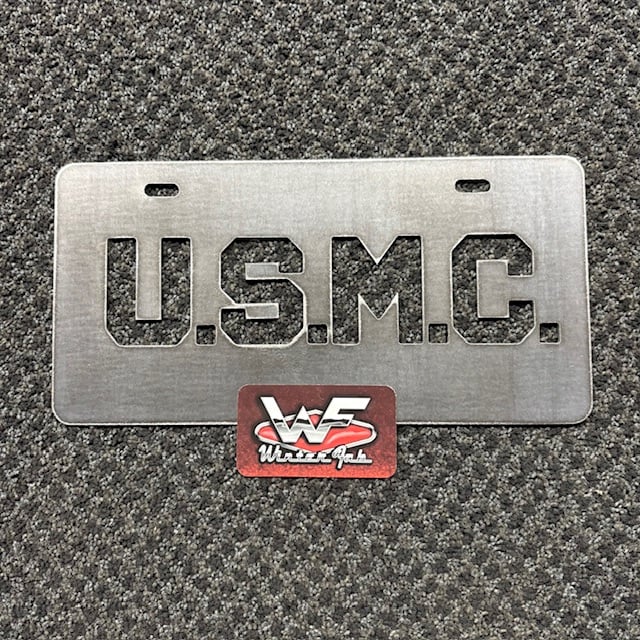 USMC - License Plate | Winter Fab Online