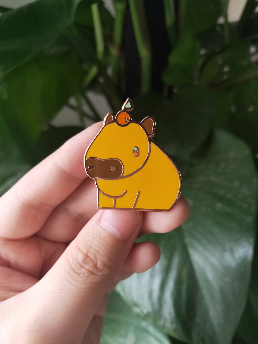 Capy Enamel Pin | Spunky Stuff!