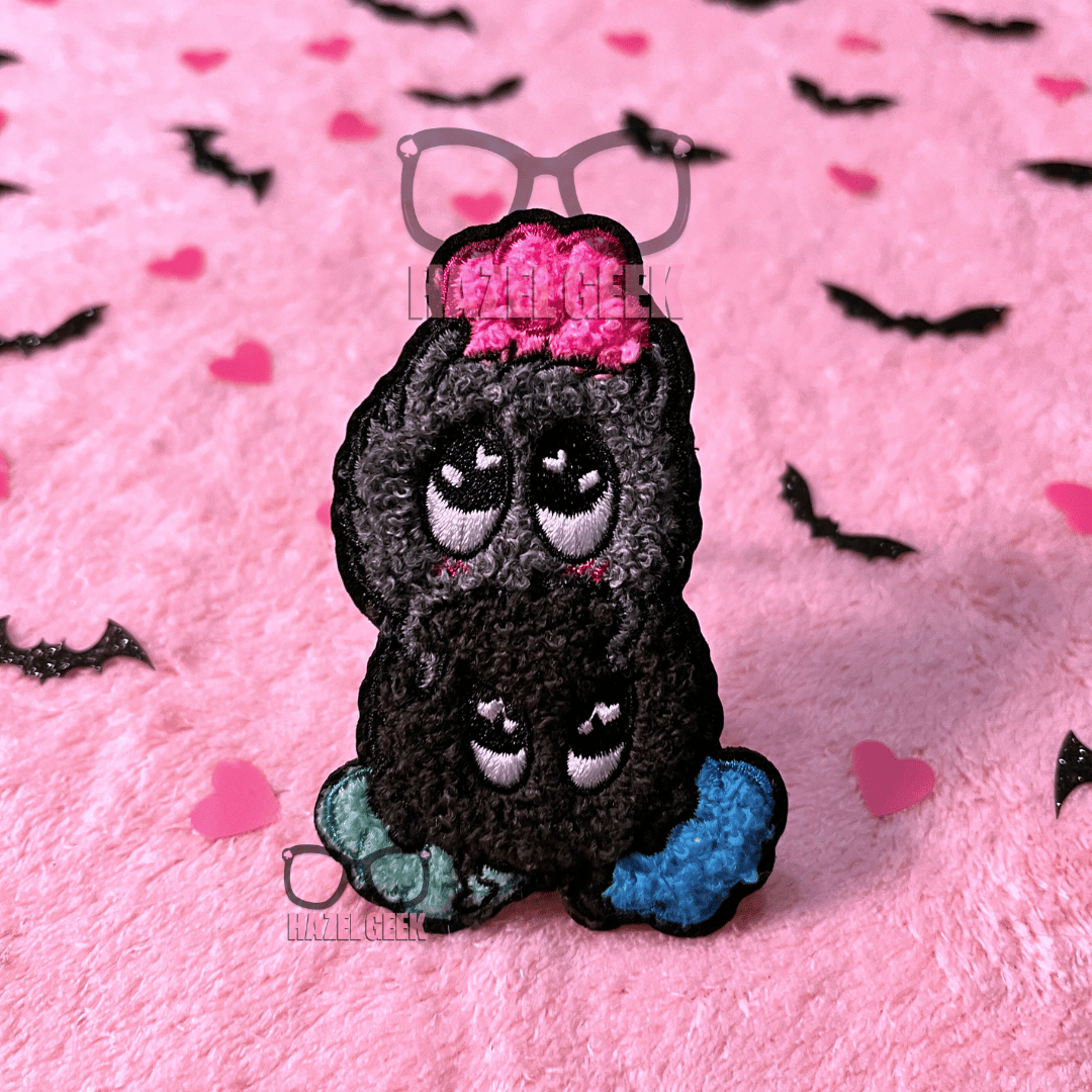 Fuzzy dust sprite - 3.5 Inch - Embroidered, Iron-On Patch | HazelGeek