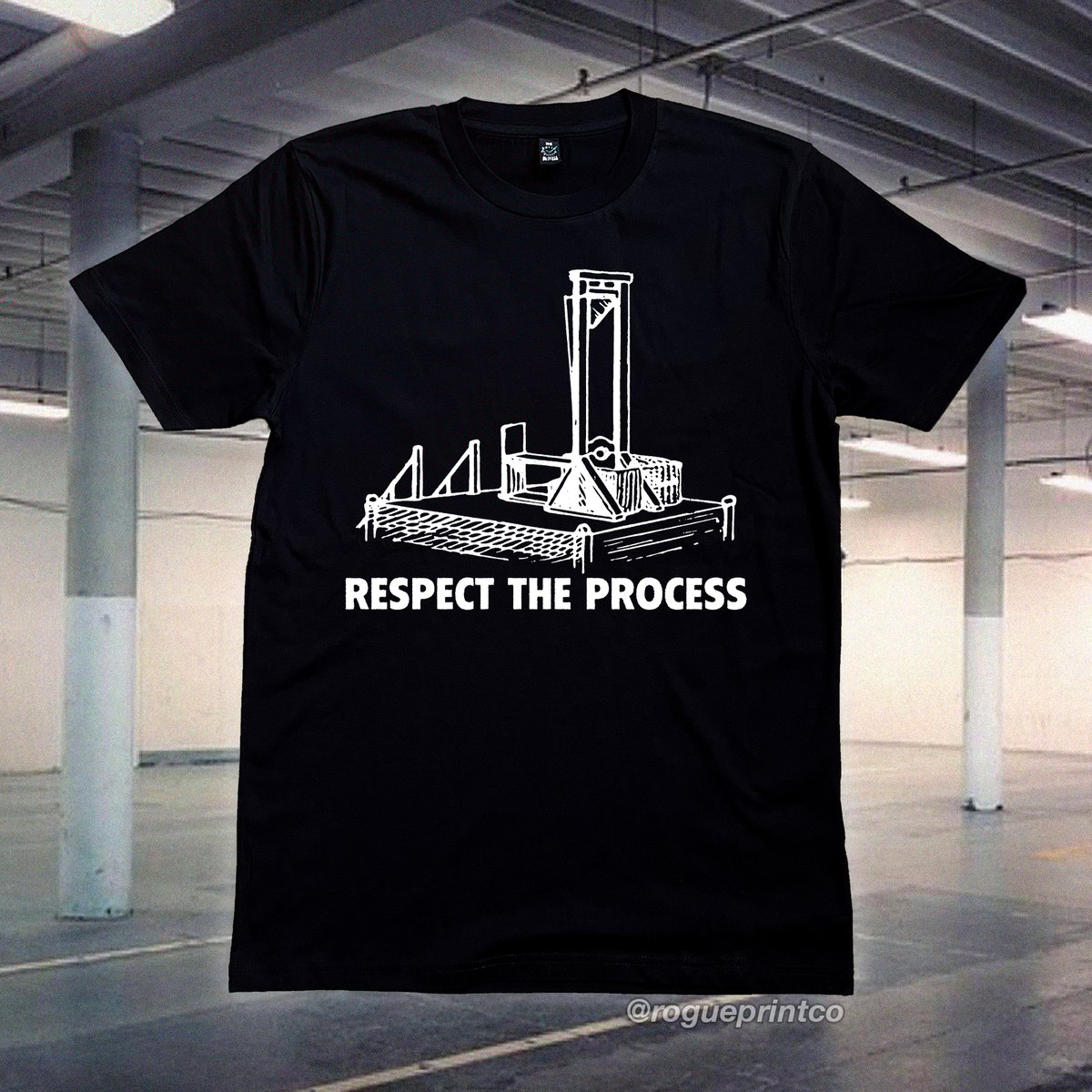 RESPECT THE PROCESS *Black Tee* | Rogue Print Co.