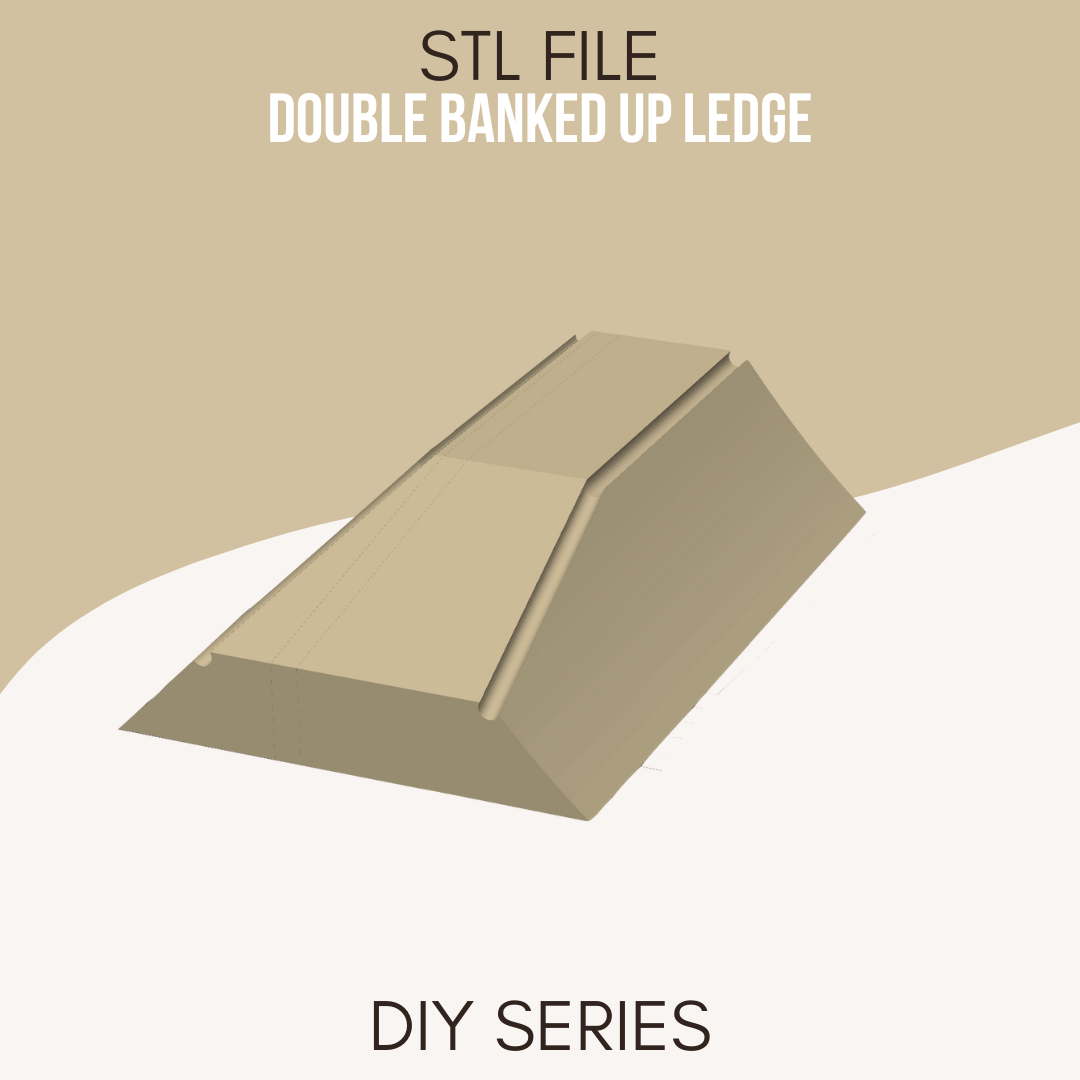 Double Banked Up Ledge - STL File Download | Toon Products