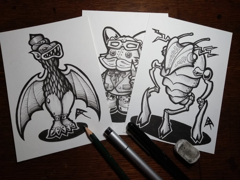 Ink Drawing Commission | Mechtorians