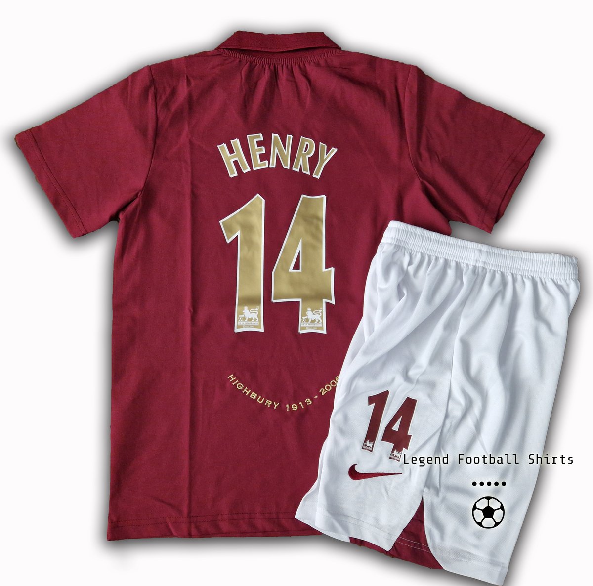 Highbury 2005 2006 HENRY kids retro kit | Legend Football Shirts