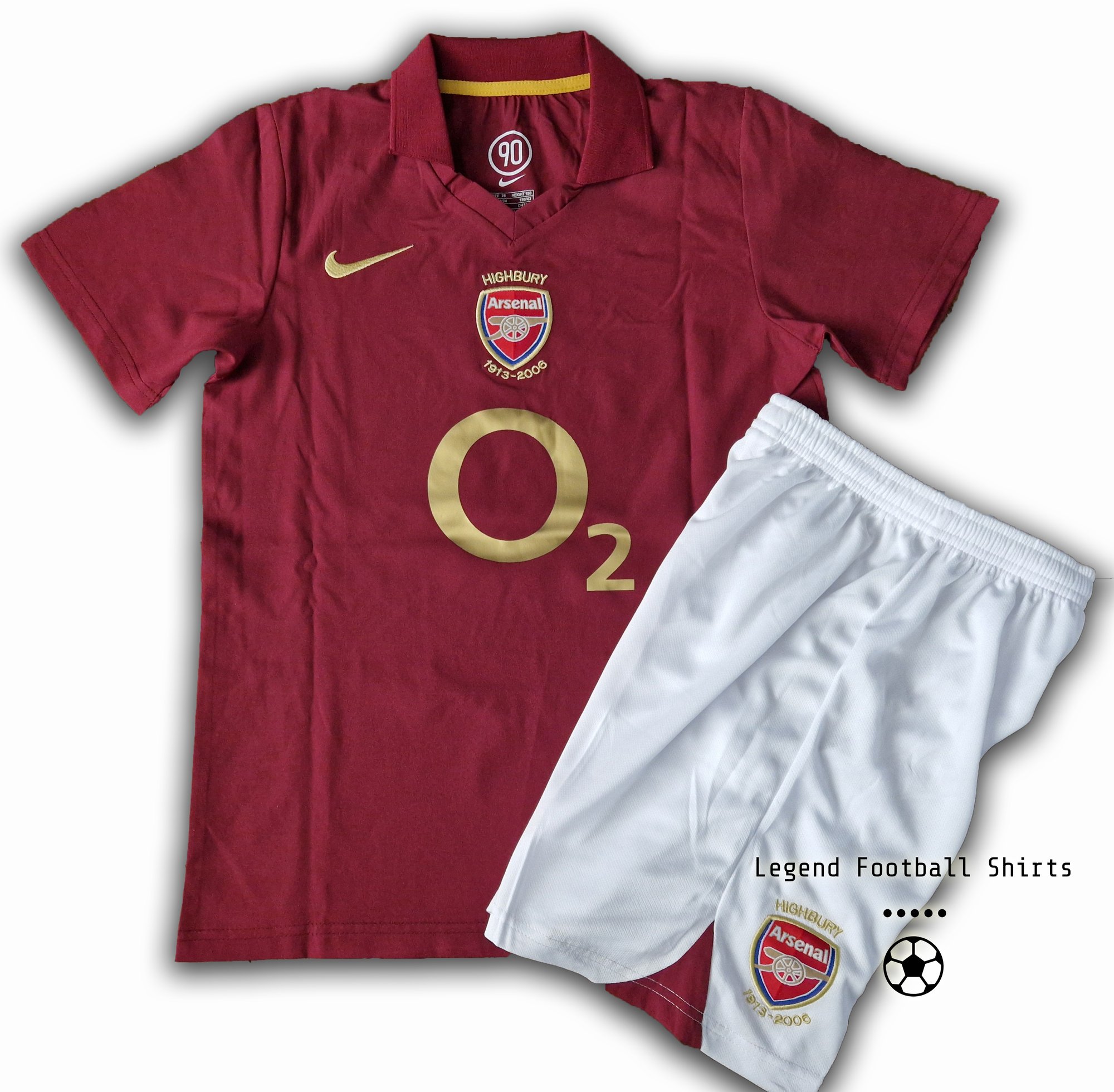 Highbury 2005 2006 HENRY kids retro kit | Legend Football Shirts
