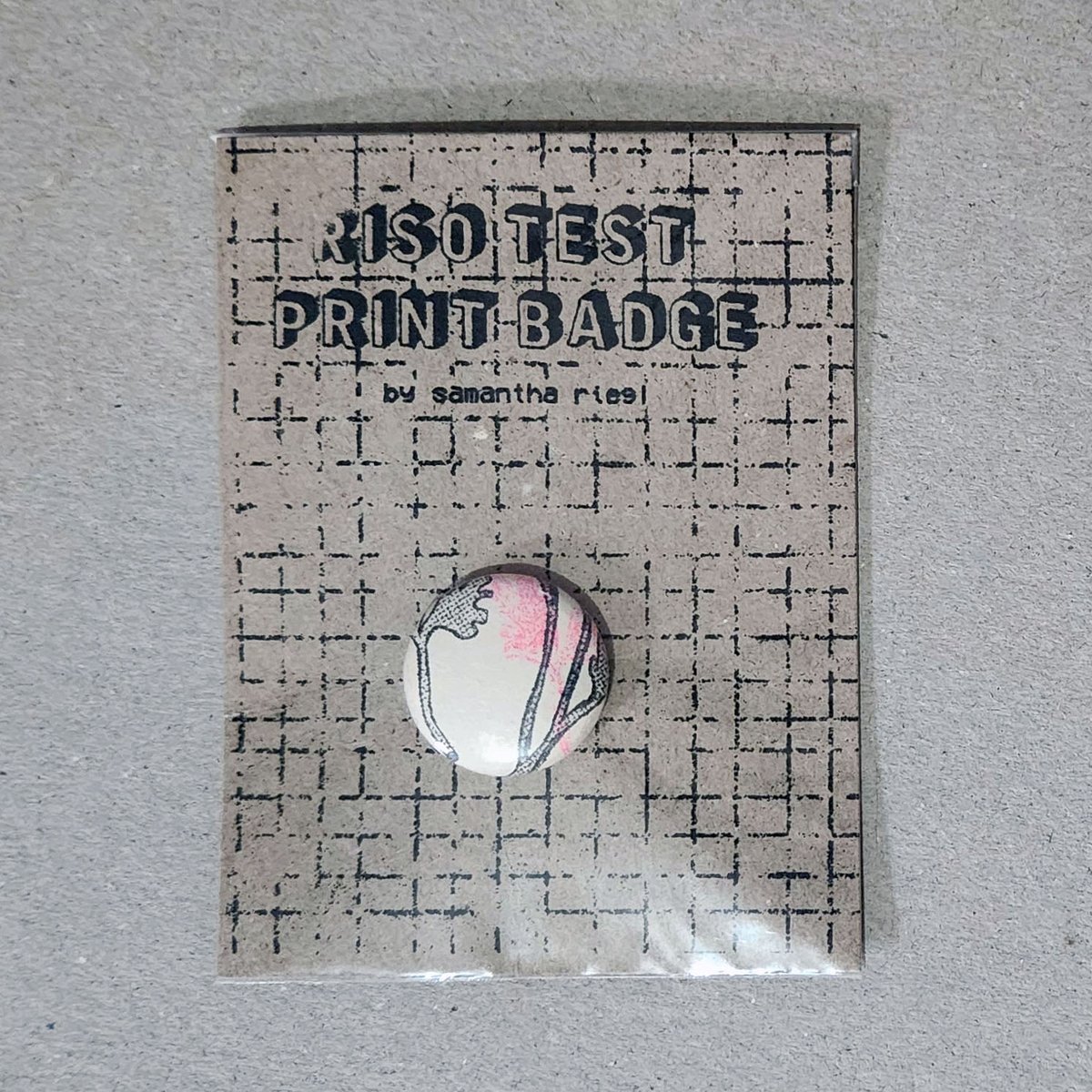 Riso Test Print Badge | Samantha Riegl