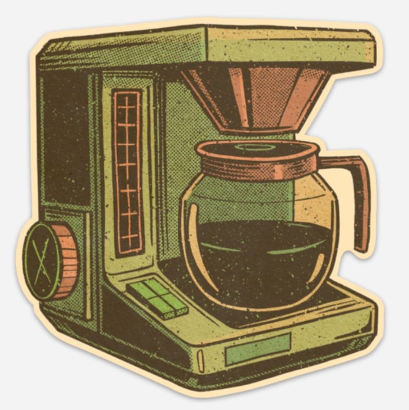 COFFEE MACHINE STICKER | jvh