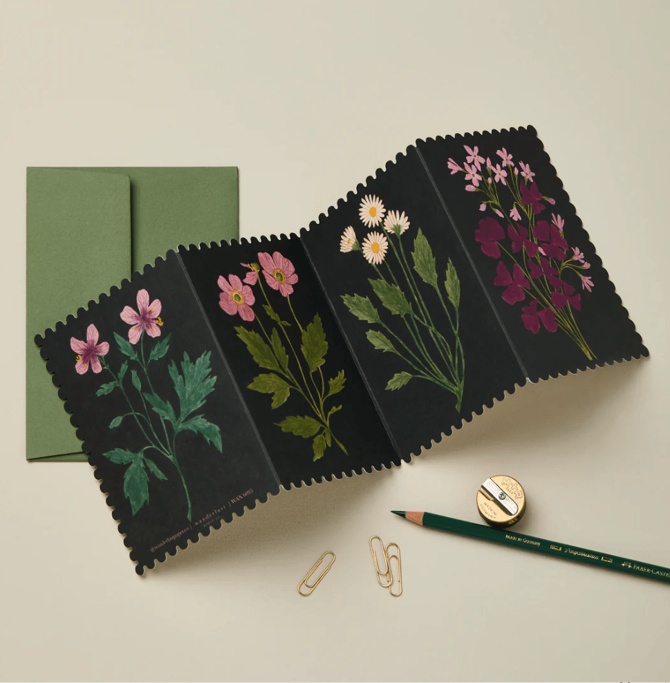 wanderlust paper co. - Botanical Concertina Card | Cathy Penton Atelier
