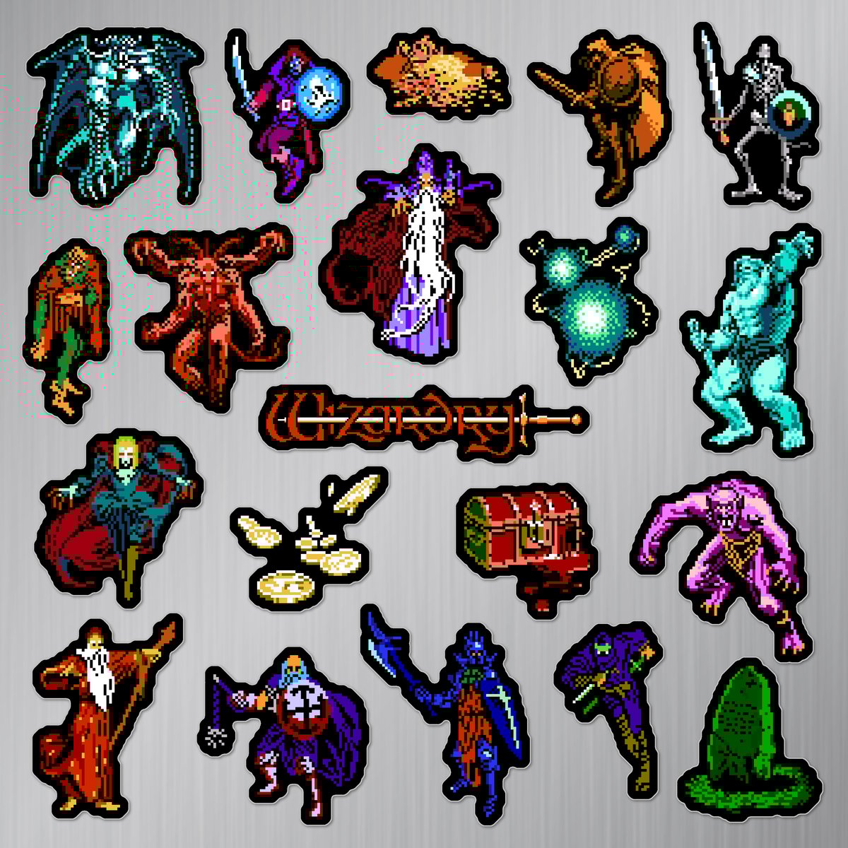 Wizardry: Proving Grounds of the Mad Overlord Magnet Set (20 Pieces ...