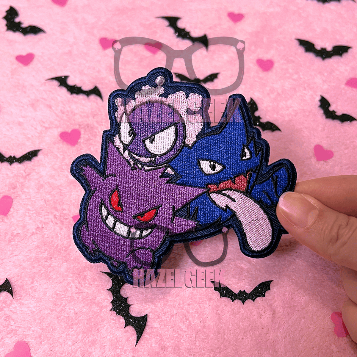 Ghost Pals - 3.5 Inch - Embroidered, Iron-On Patch | HazelGeek