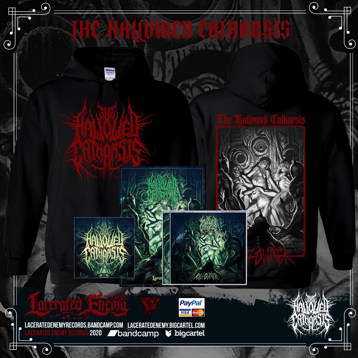 THE HALLOWED CATHARSIS - Killowner - RED hoodie Bundle | LACERATED ...