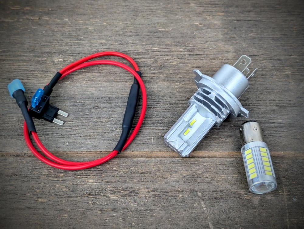 NAVi 110 LED Headlight / Taillight DC Plug and Play Conversion Kit ...