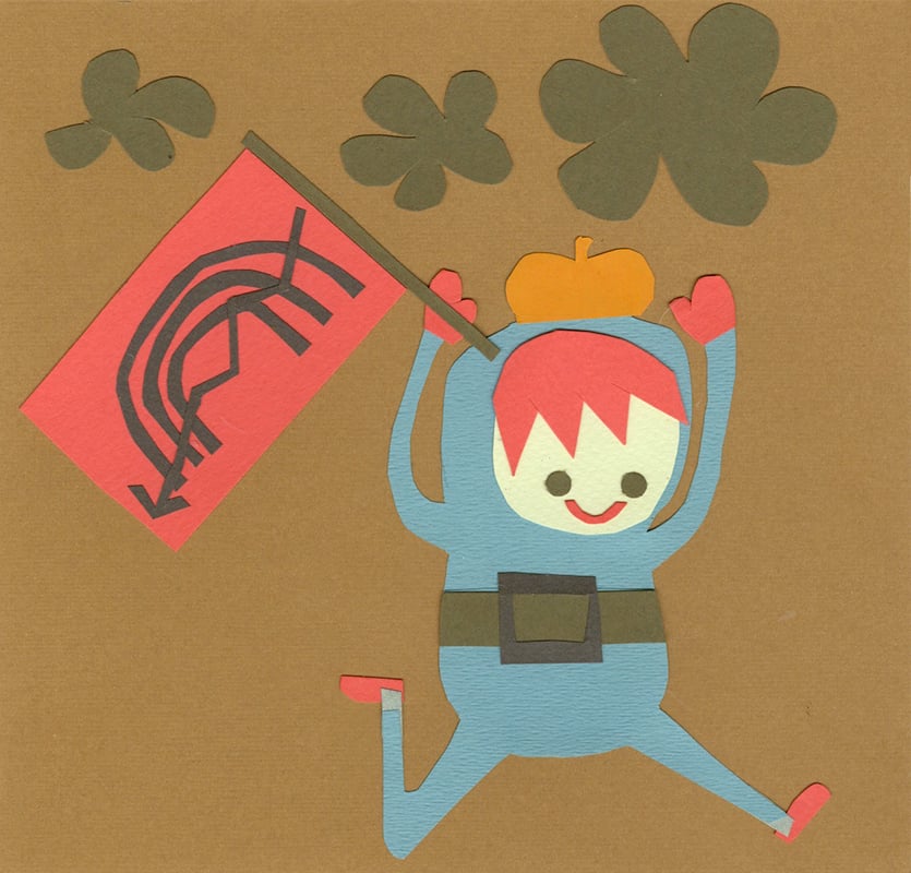 Weather Boy Underground - original collagee | Matte Stephens