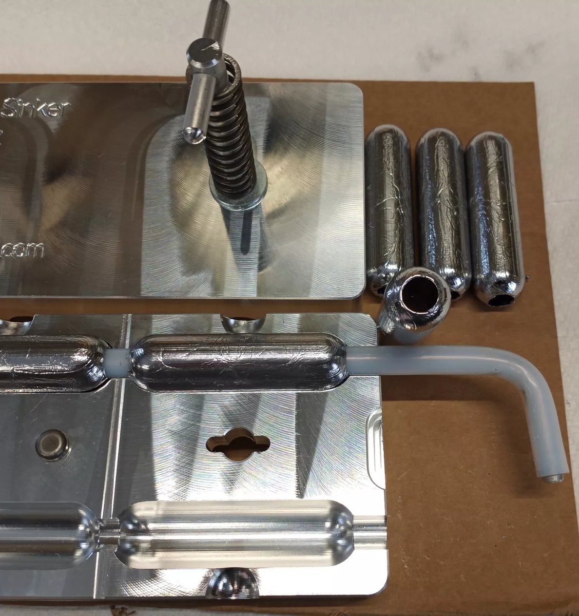 Fish Net Weight Mold - Used in Gill Nets ( Lead Pipe Style ) 3/8 ...