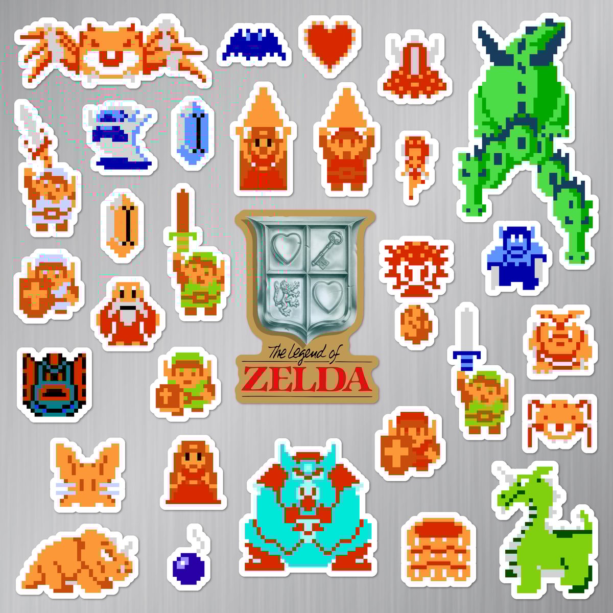 The Legend of Zelda Magnet Set (31 Pieces) | SuperStickerClub.com ...