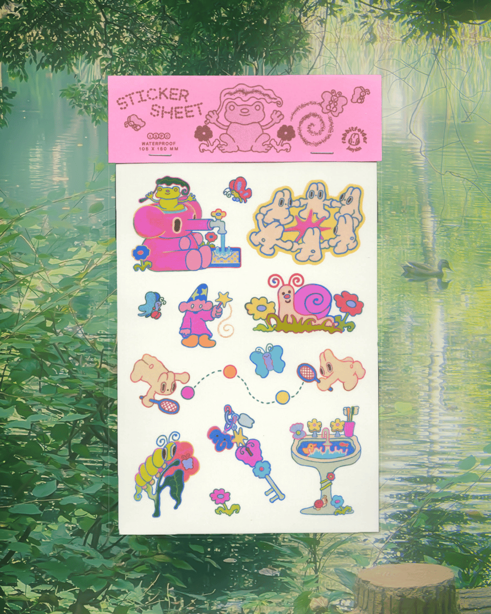 Critter Sticker Sheet | rabbitfolder