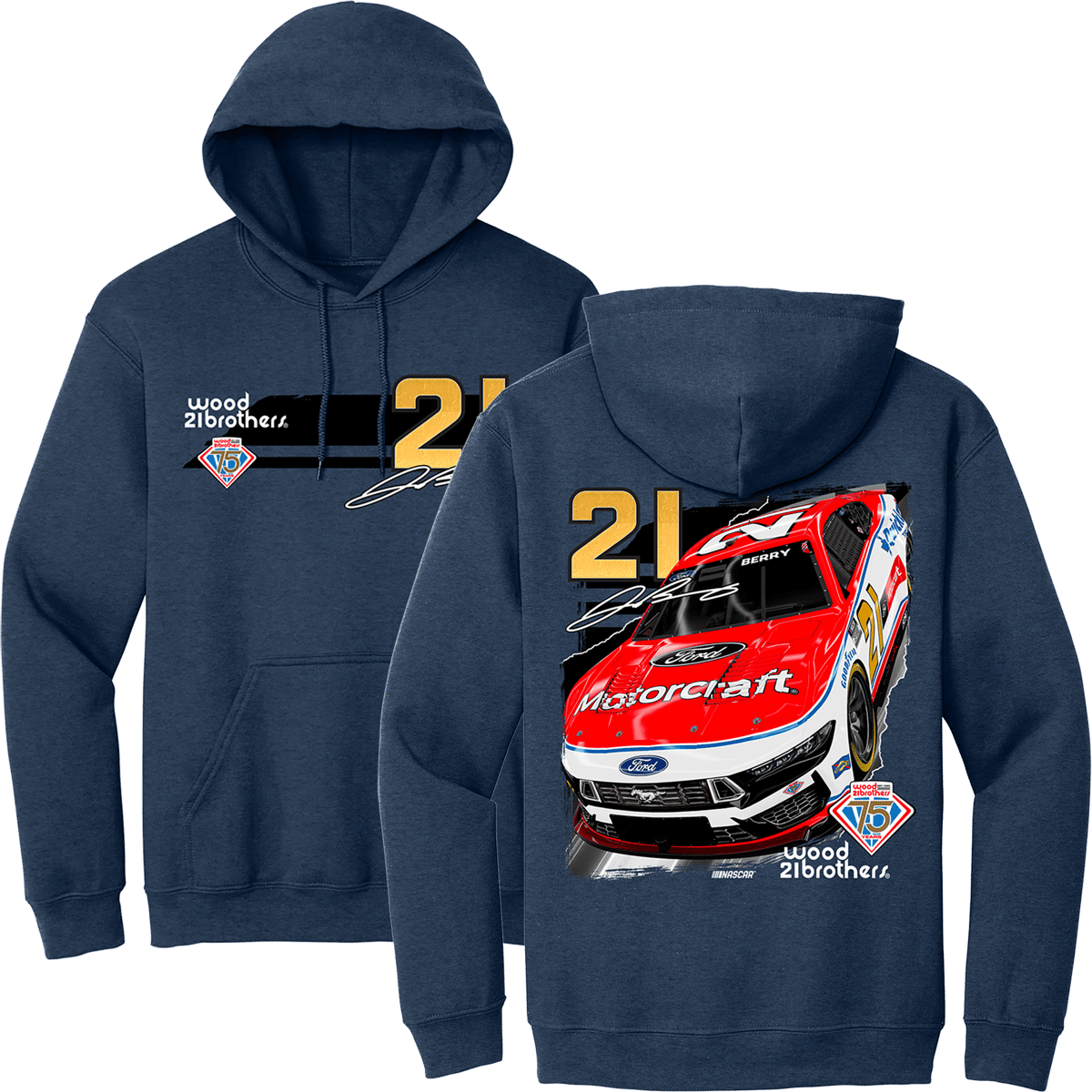 Wood Brothers Racing — Motor Man Hoodie