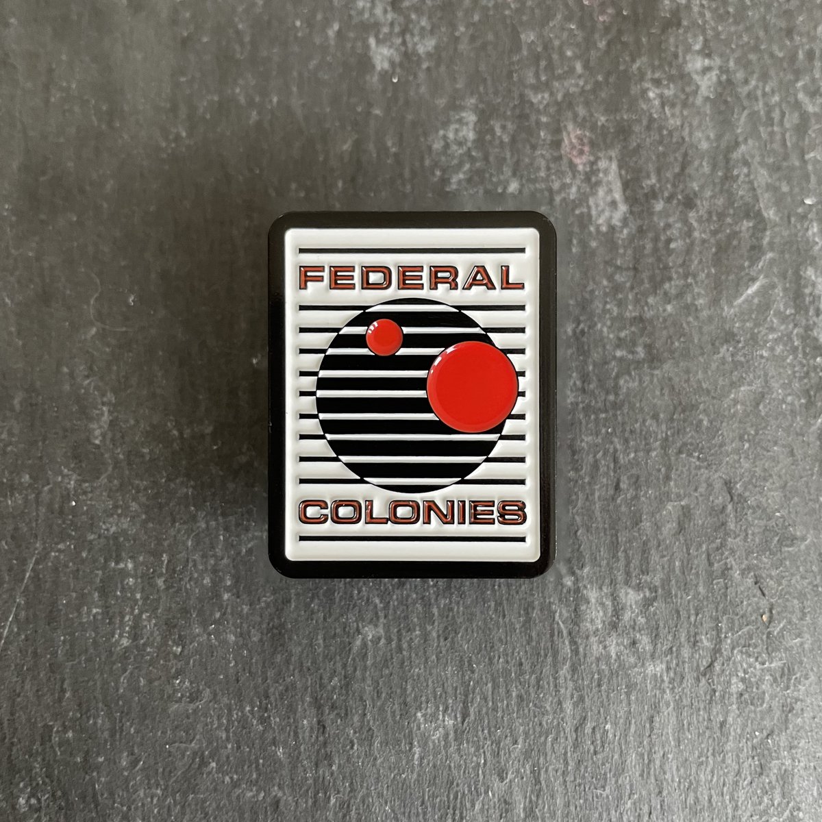 Total Recall inspired "Federal Colonies" soft enamel pin badge ...