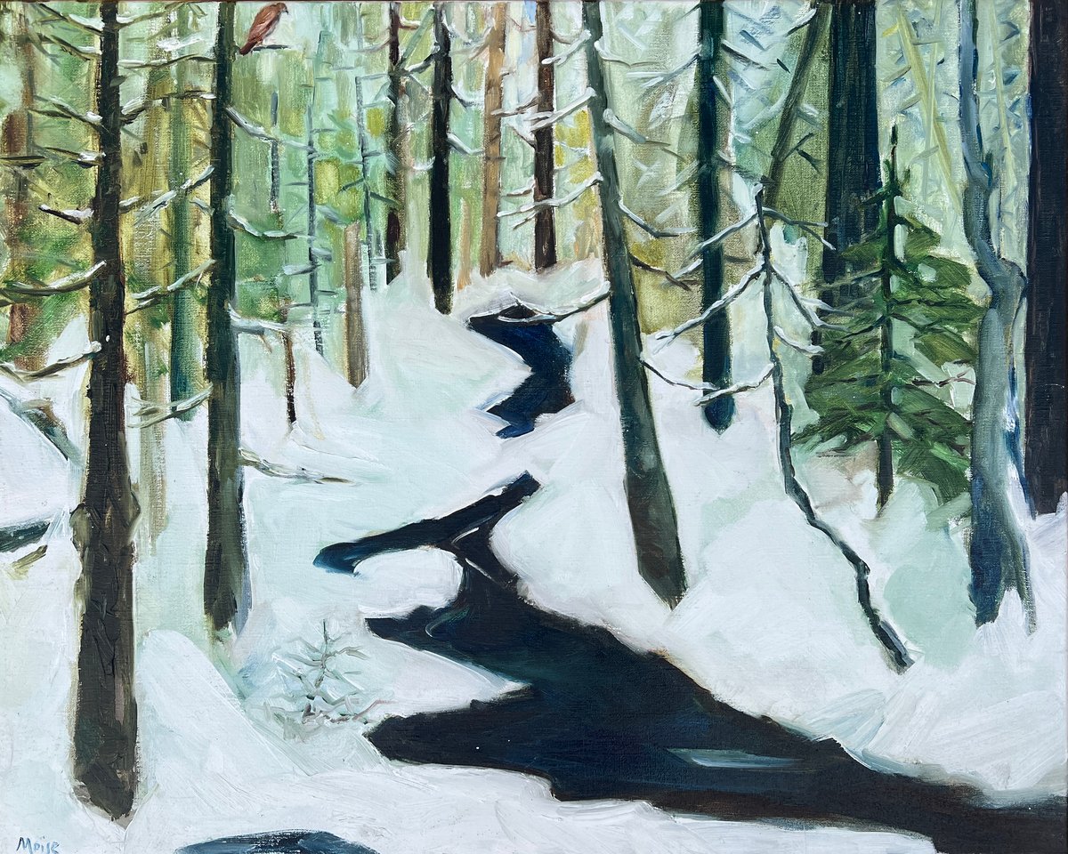 Winter Hawk | Moisepaintings